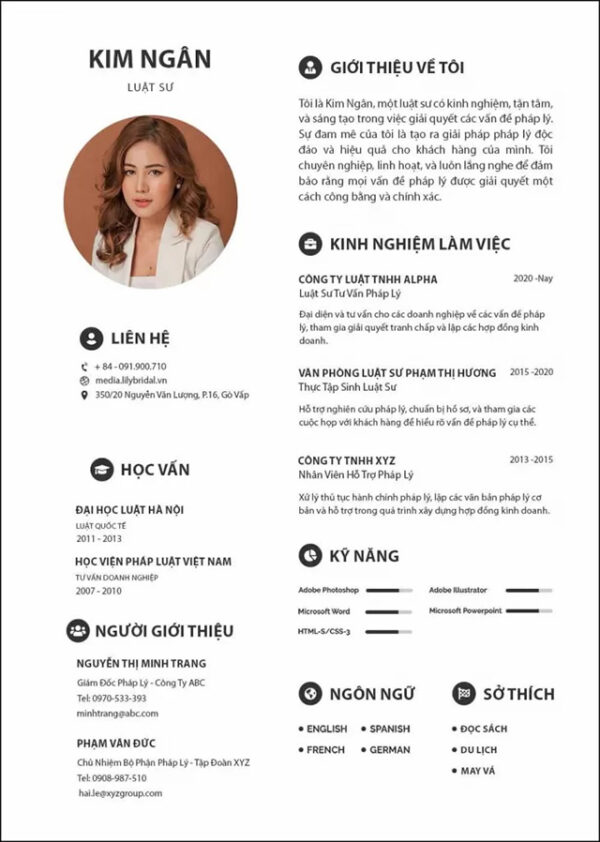 20+ Mẫu Profile cá nhân đẹp, ấn tượng và chuyên nghiệp